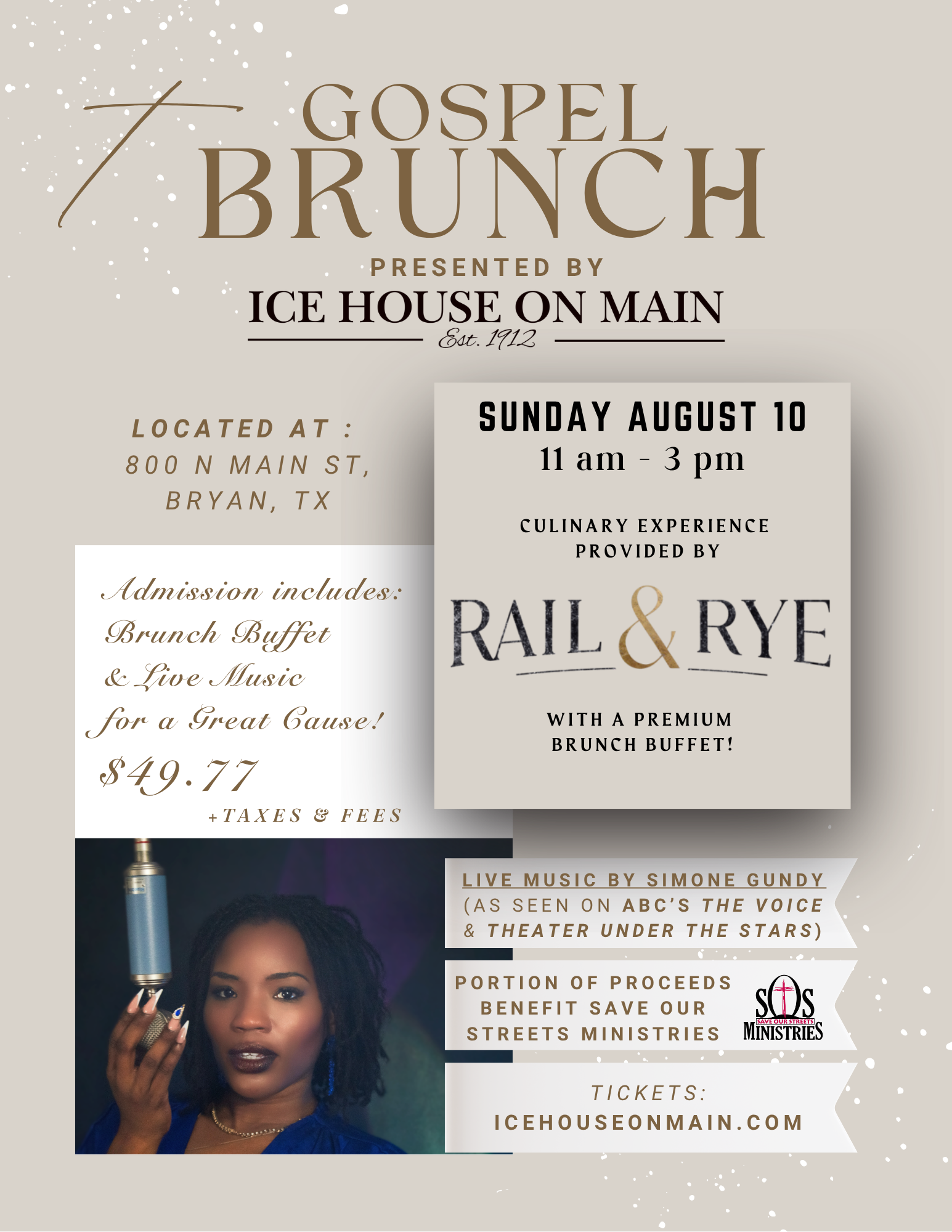 Gospel Brunch - Ice House on Main